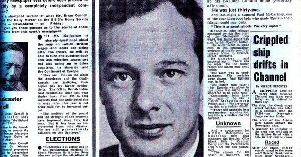DIÁRIO DOS BEATLES: Há 50 anos,morria Brian Epstein