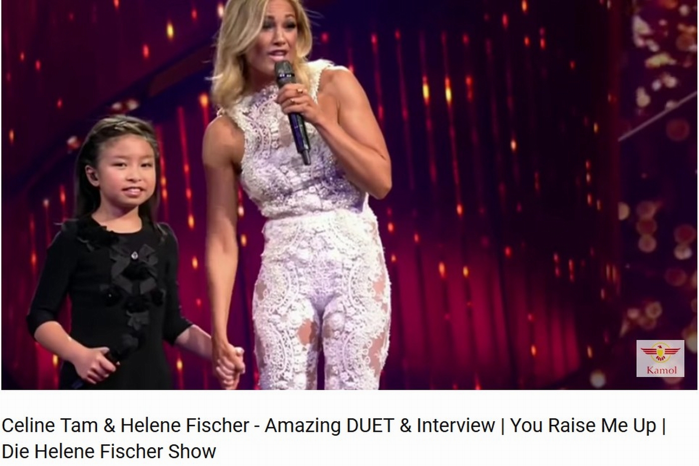 輕歌妙韻: Celine Tam & Helene Fischer - Amazing DUET! | You Raise Me Up ...