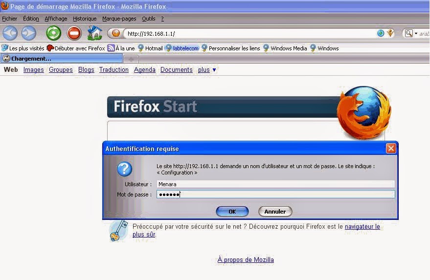 Configuration du modem routeur SAGEM 2404 - Topnet