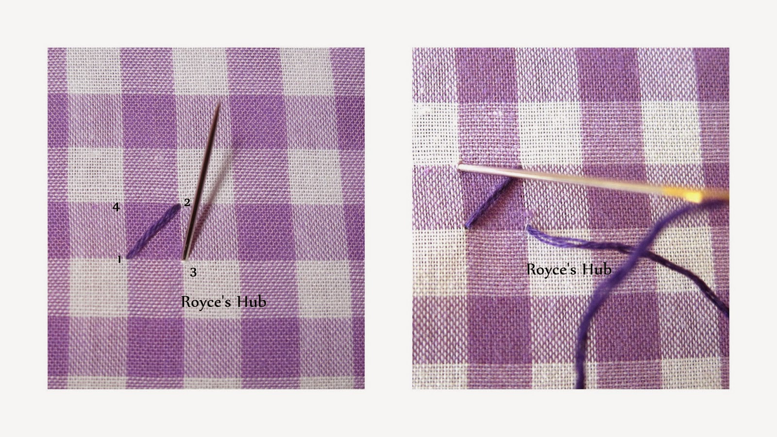 Royce's Hub: Chicken Scratch/Gingham Embroidery: The Stitches -1