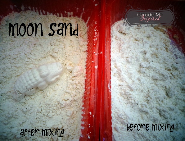 Consider Me Inspired : Make Your Own Moon Sand!