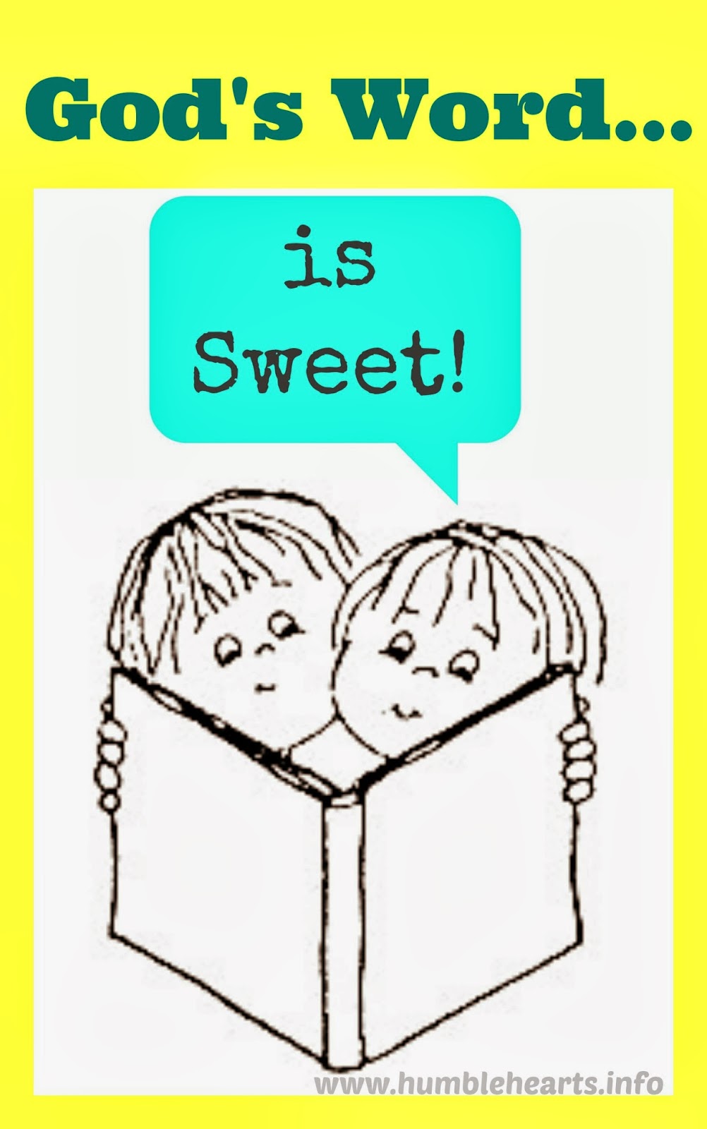 "God's Word is Sweet" Teaching Ideas | Humble Hearts
