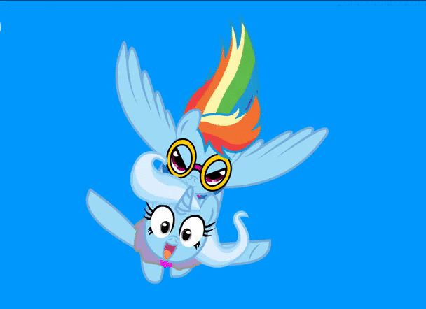 Rainbow Dash Flying Sprite Gif