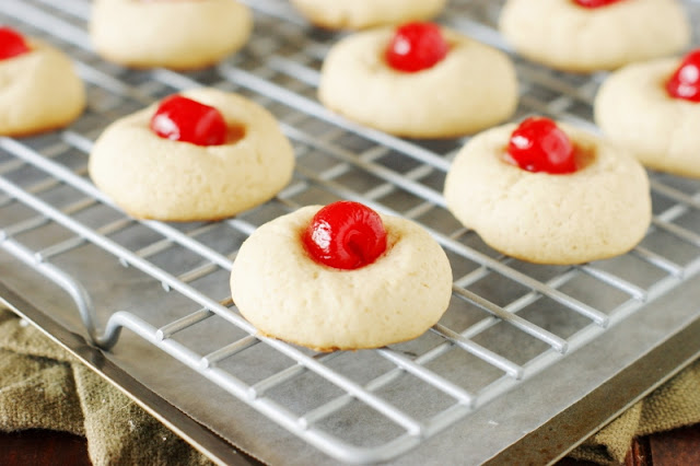 Cherry Almond Cookies | The Kitchen is My Playground