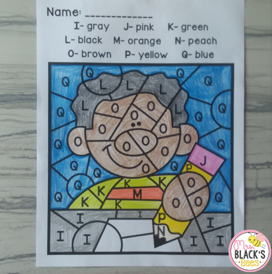Color by Code Activities- Plus a FREEBIE | Mrs. Black's Bees