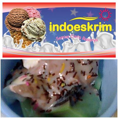 Jual Ice Cream: Puding Es Krim Coklat Vanila