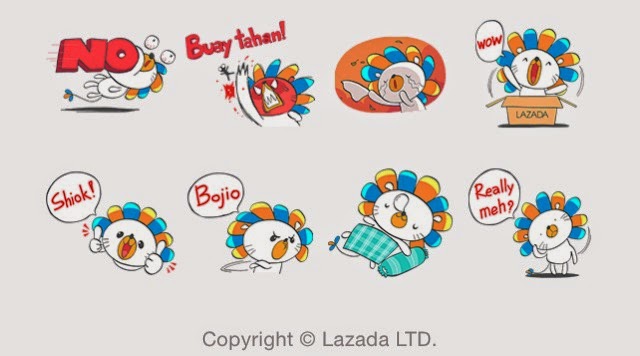 LINE Stickers Community: Free-Lazada's LINE Mascot! sticker