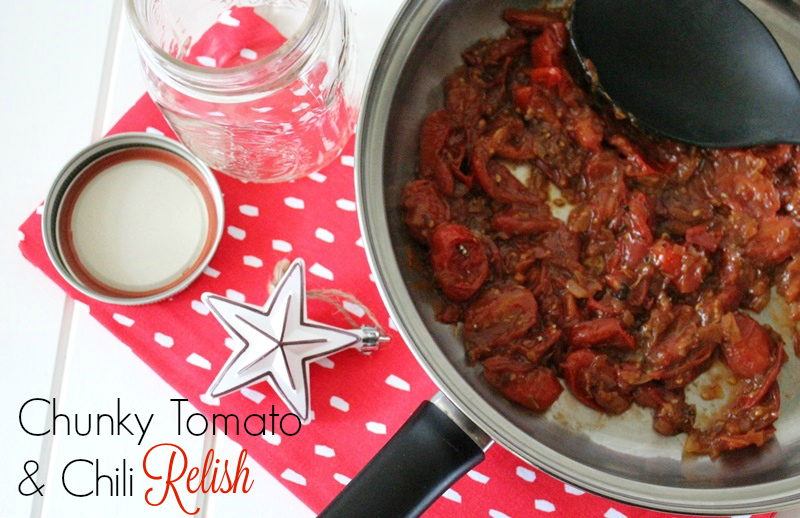 Chunky Tomato and Chili Relish - Threadbare Creations