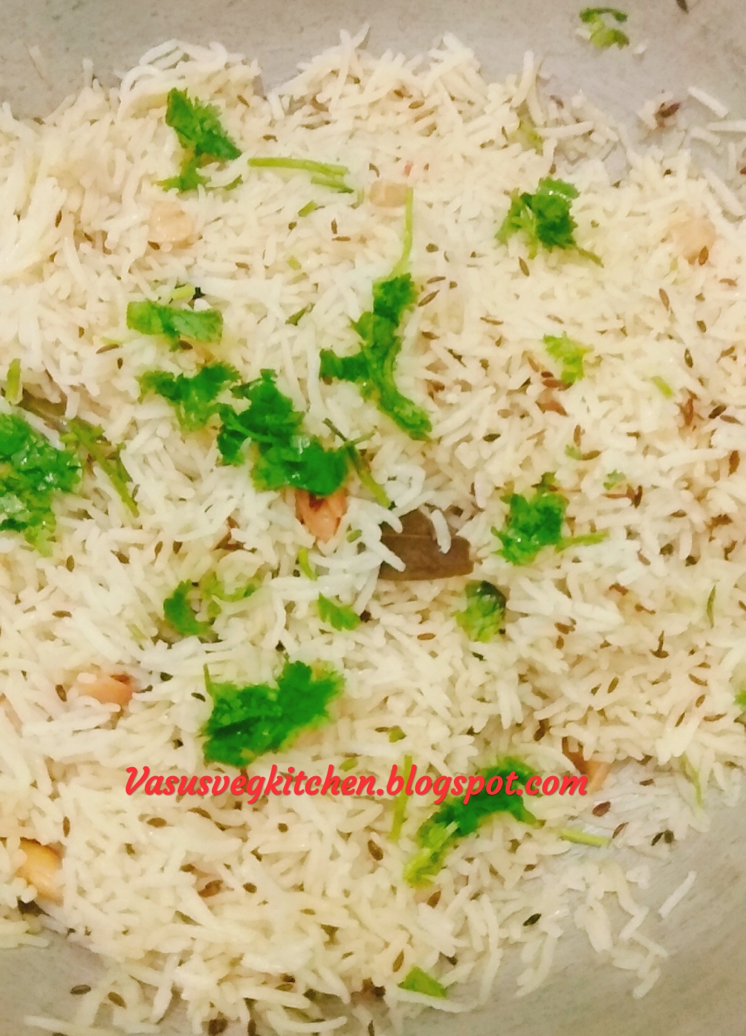 Vasusvegkitchen: Jeera Rice, no onion, no garlic jeera rice, How to ...