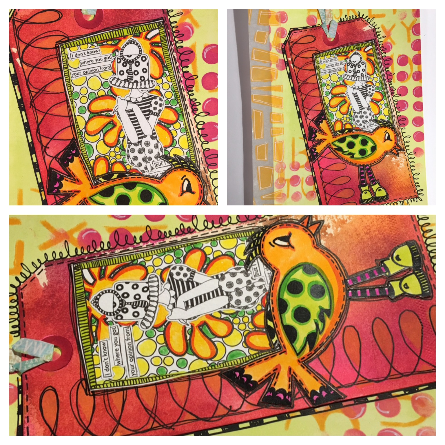 Dylan's Blog: New Dylusions Colouring Sheets Samples - January 2017