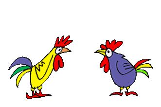 Galos e Galinhas - Cia dos Gifs