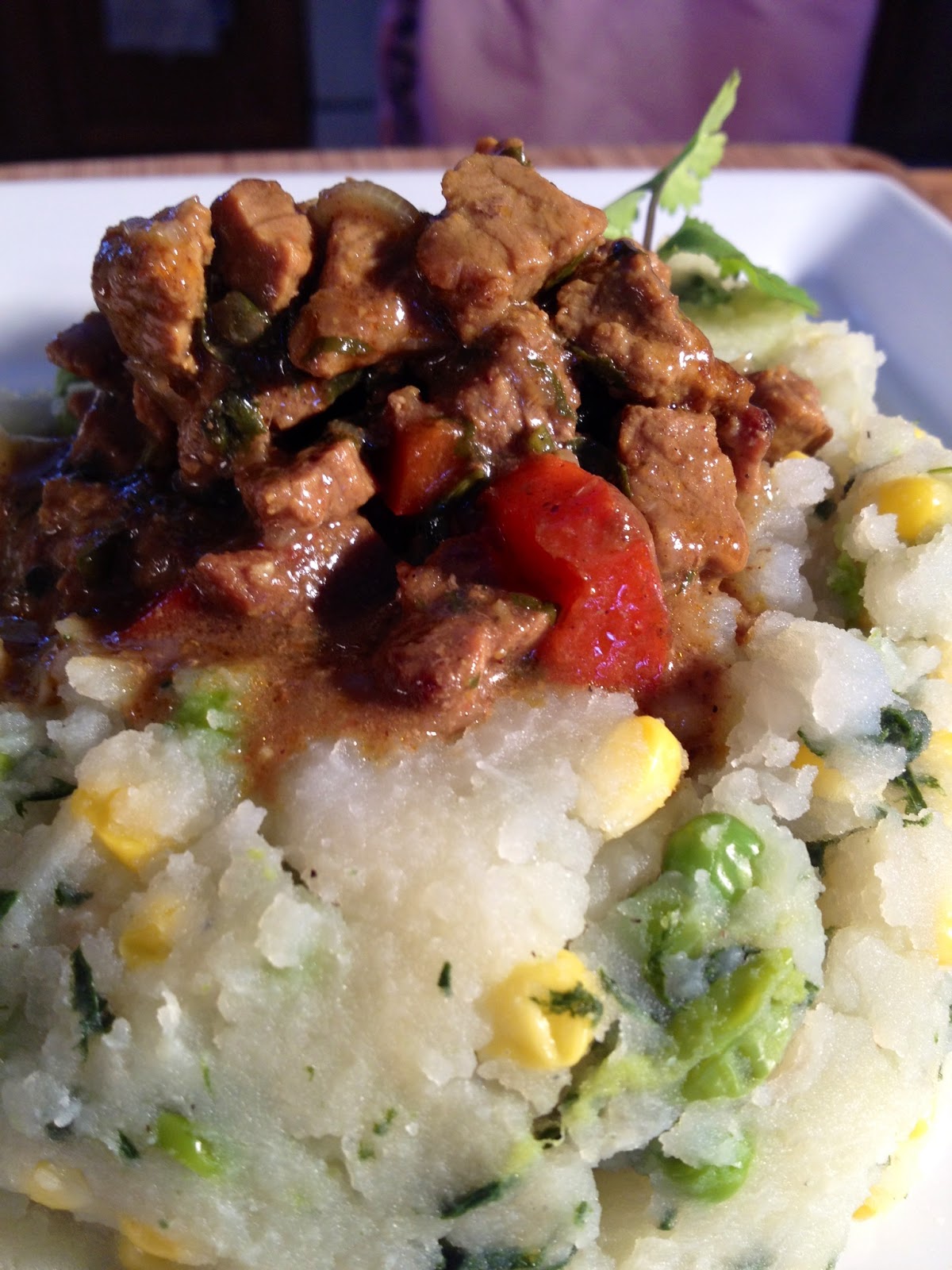 Stella's Meza: Kenyan Comfort (Irio, Beef Stew and Tropical Bread Pudding)