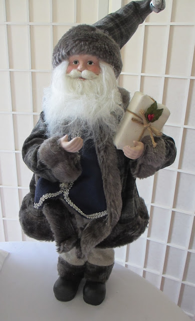 Table for One: Blue and Gray Santa