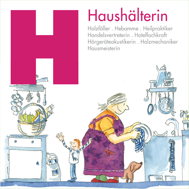 Ulrike von Paczkowski: ABC-Plakat der Berufe