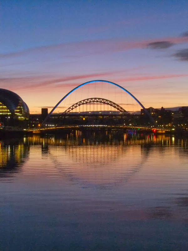 Photographs Of Newcastle: River Tyne & Quayside at sunset