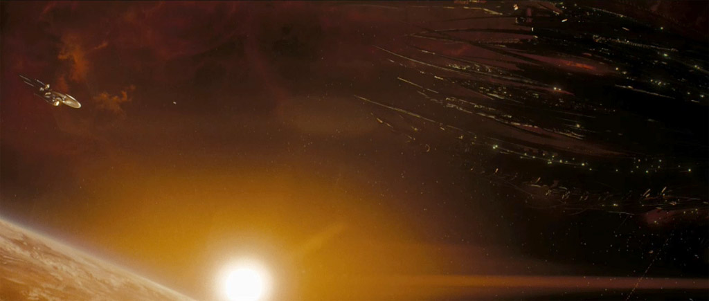 Enterprise and Narada face off over Vulcan...