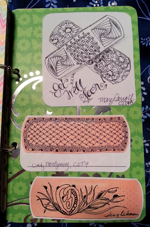 tanglebucket • • • •: Get-well wishes for Mimi (the band-aid project)