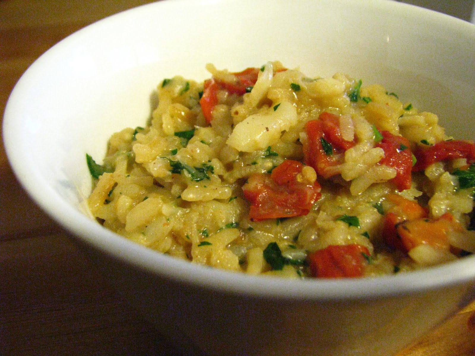 Naked Cooking: Cod Fish with Sun-dried Tomatoes Risotto