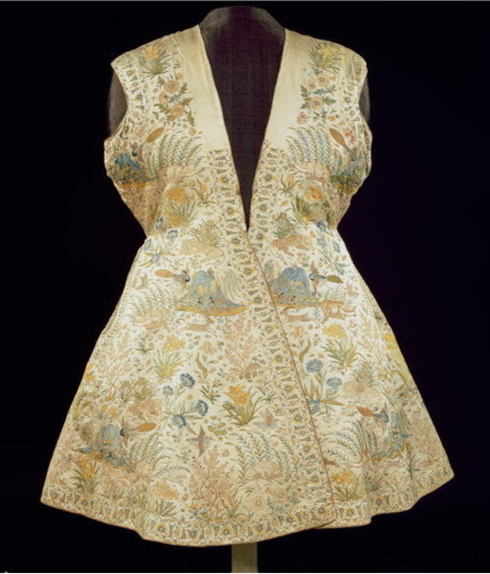 The Embroiderer's Story: Satin Hunting Coat c. 1620