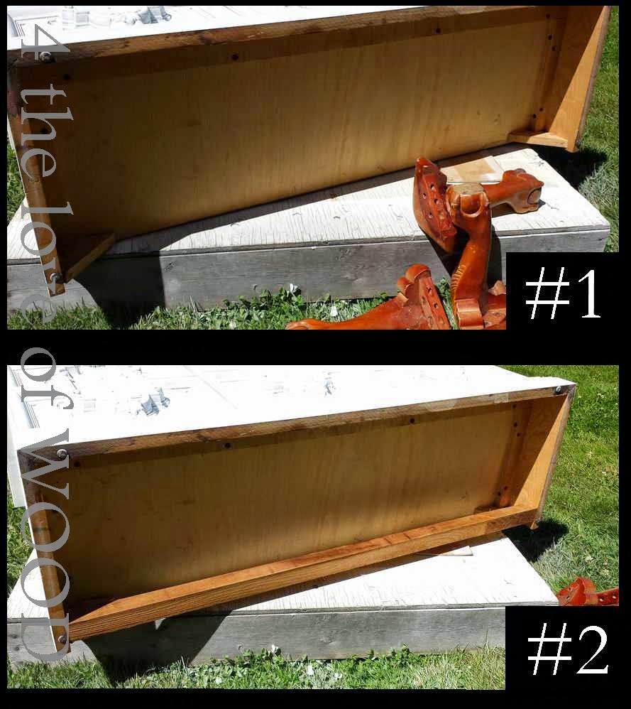 4 the love of wood: ADDING LEGS TO A BUFFET - building up the frame work