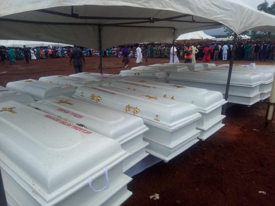 Photos From The Mass Burial Of 2 Priests, 17 Parishioners Killed By ...