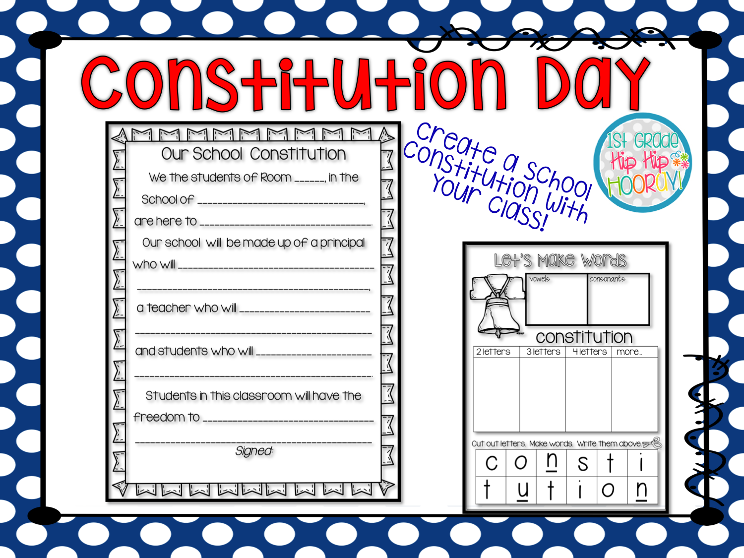 1st Grade Hip Hip Hooray!: Constitution Day...Friday, September 16th