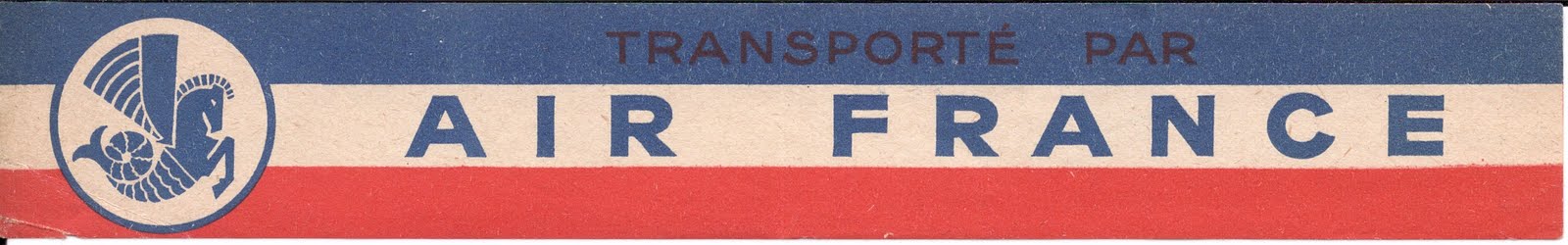 International Airmail And Priority Mail Labels: France: Air France ...