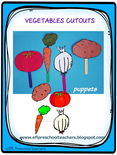 ESL/EFL Preschool Teachers: Vegetables Activities