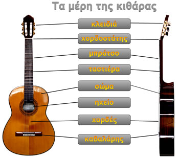 Ταξίδι στην κιθάρα..: Δομή (Μέρη)