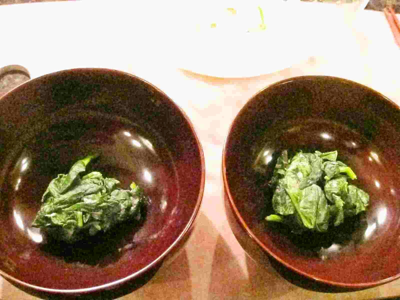 Recipes for Tom: Nagaimo-dango to horenso no osumashi / clear soup with ...