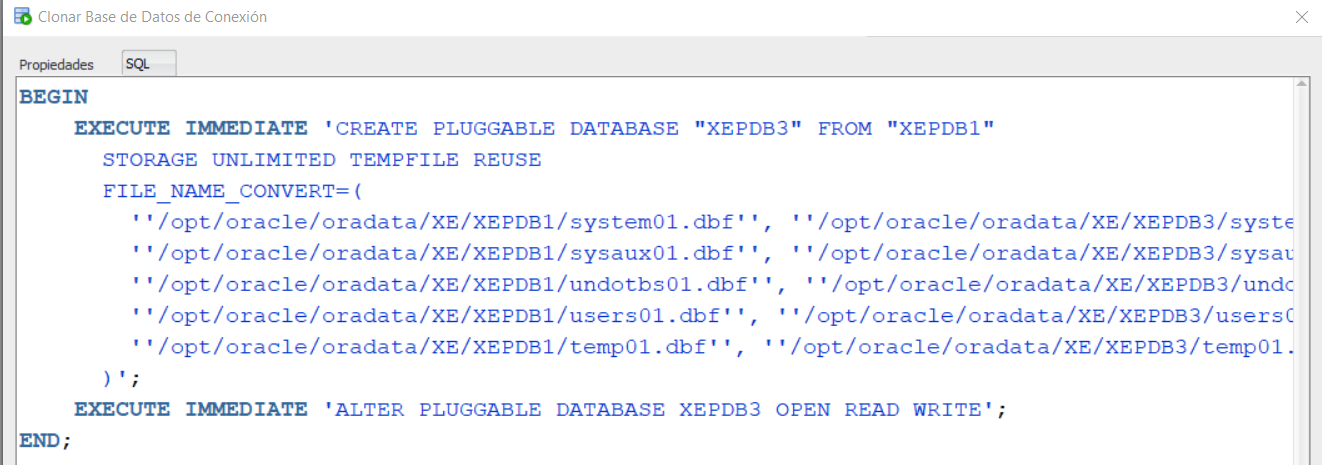 Crear y administrar PDB's con Oracle SQL Developer