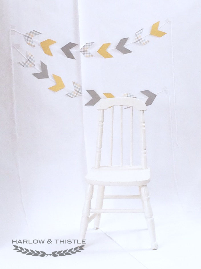 DIY Chevron Bunting Banner - Harlow & Thistle