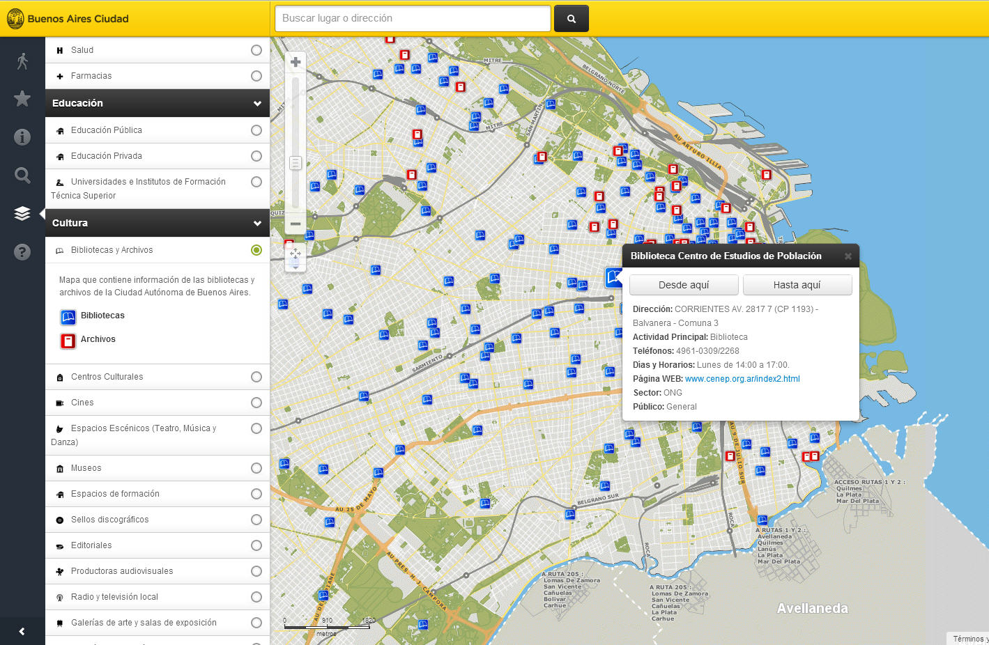 exquisito bibliotecario: Los mapas interactivos de la ciudad de Buenos ...