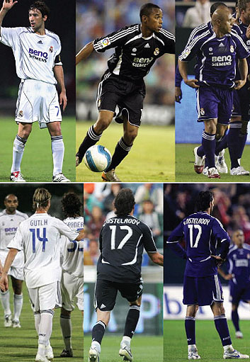 Switch Image footy kits: Real Madrid 2006-07 season team font