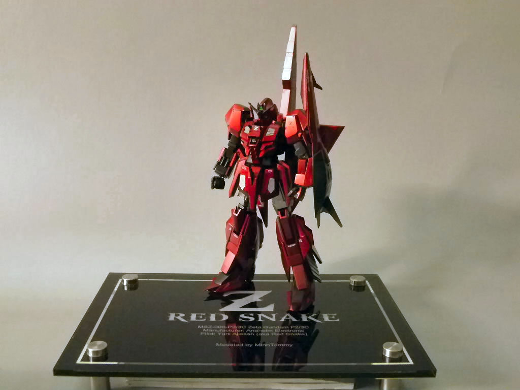 HGUC 1/144 Zeta Gundam Red Snake ver. custom build