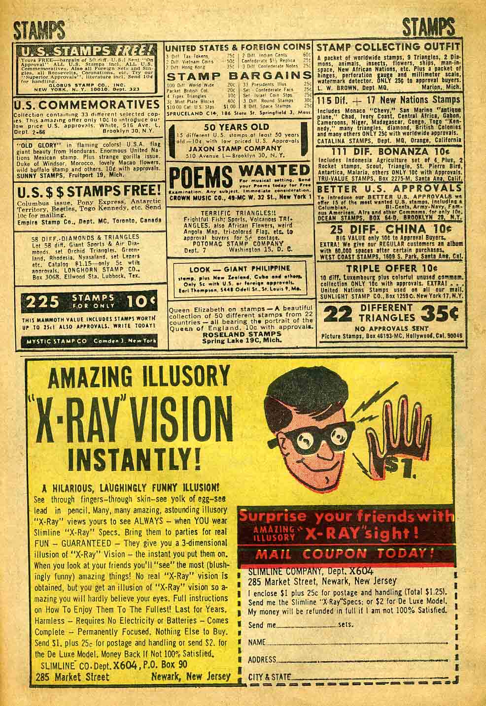 Barry's Pearls of Comic Book Wisdom: Comic Book ads from the1950s and 1960s