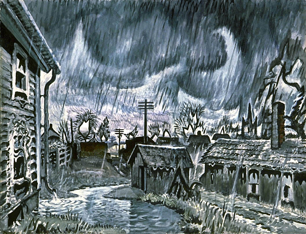 The Best Rainy Night Painting Ever- Charles Burchfield
