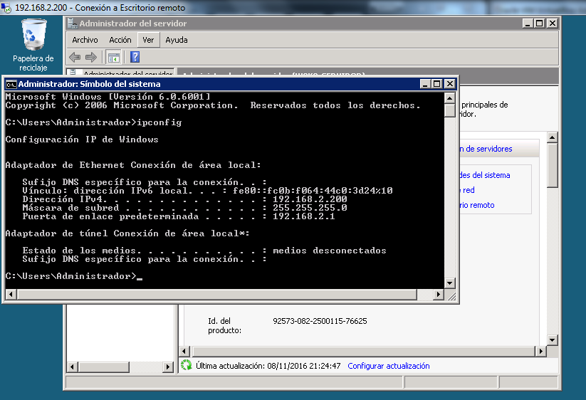 Sistemas Operativos en Red - 2ºCFGM: Terminal Server. RDP: Puerto 3389