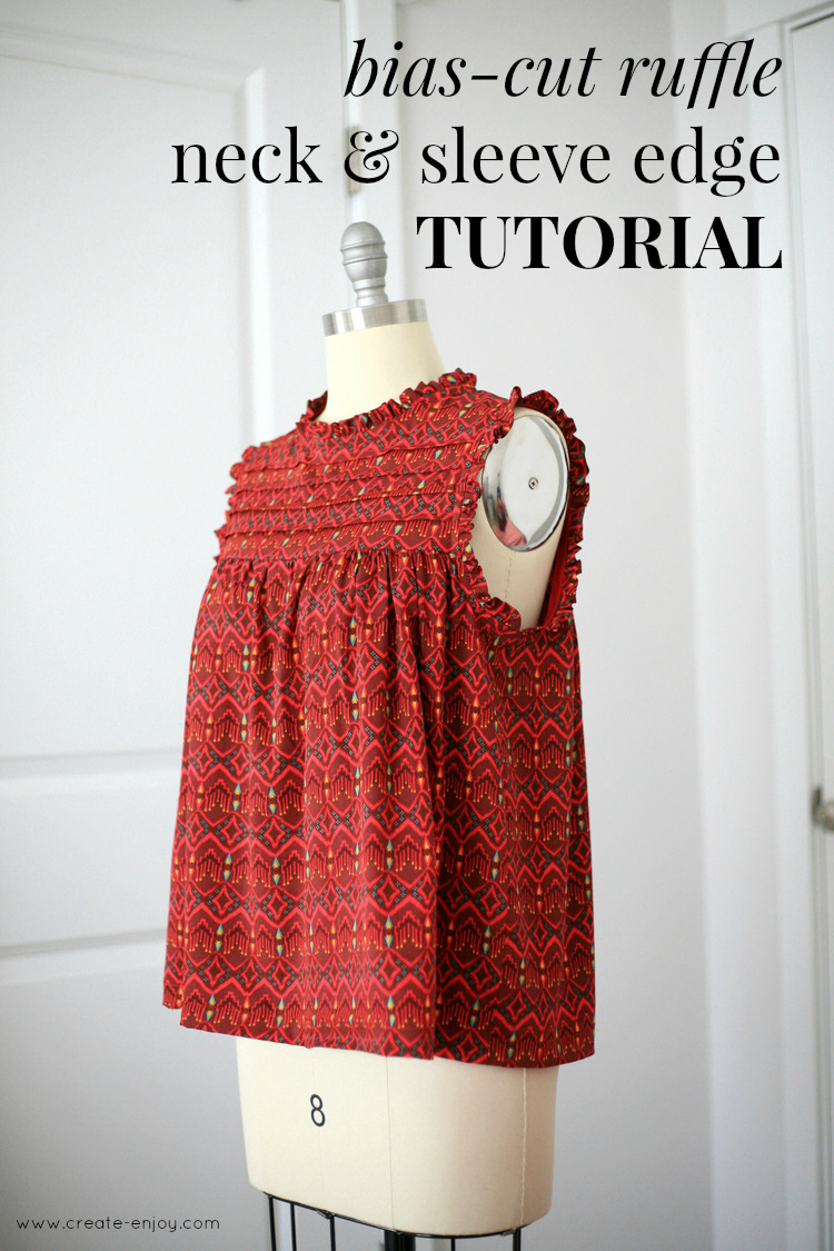 Trend & DIY: high neck tiny ruffle tops (with tutorial) / Create / Enjoy