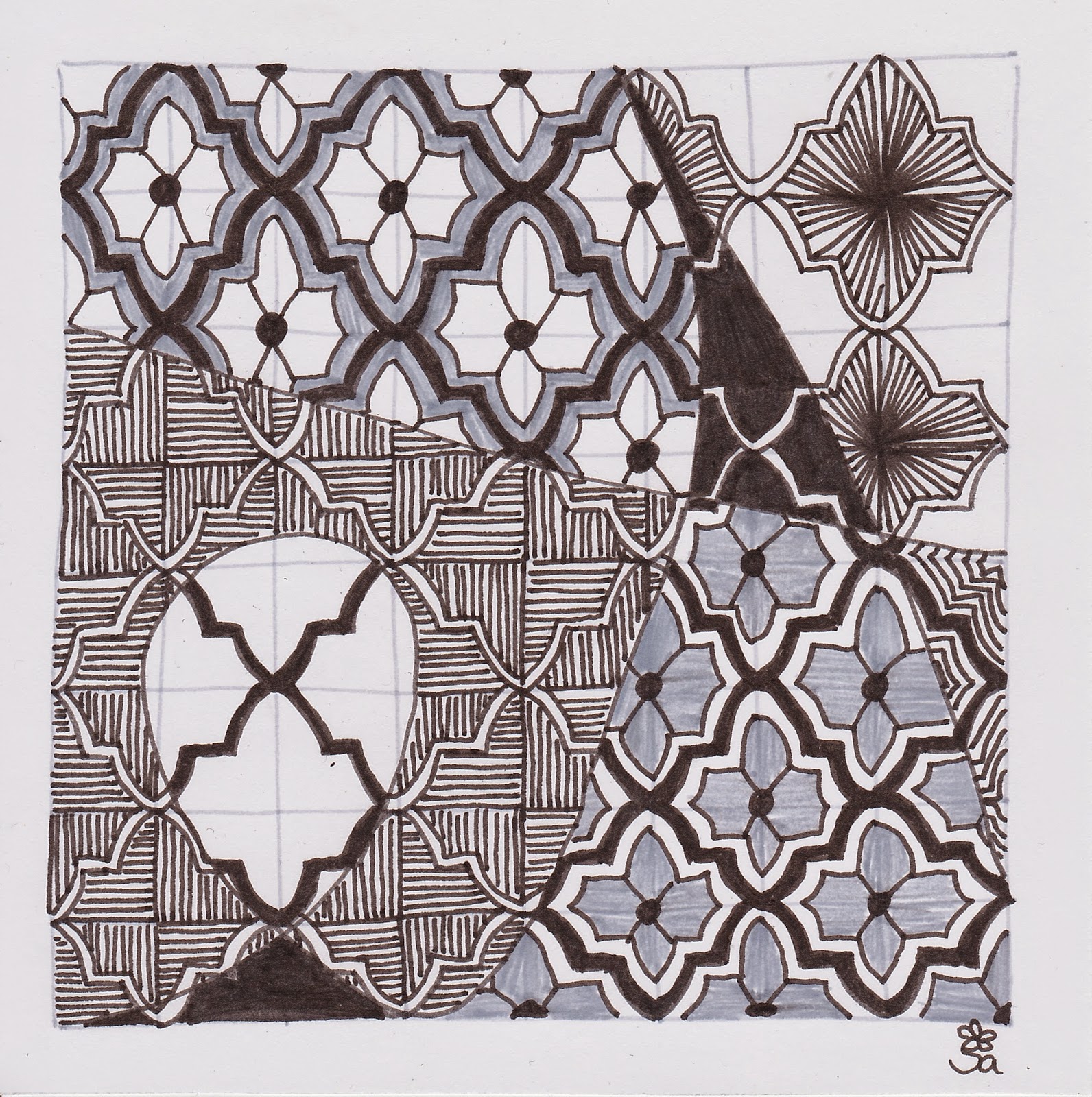 Tickled To Tangle: "It's a String Thing" #65 Tiles