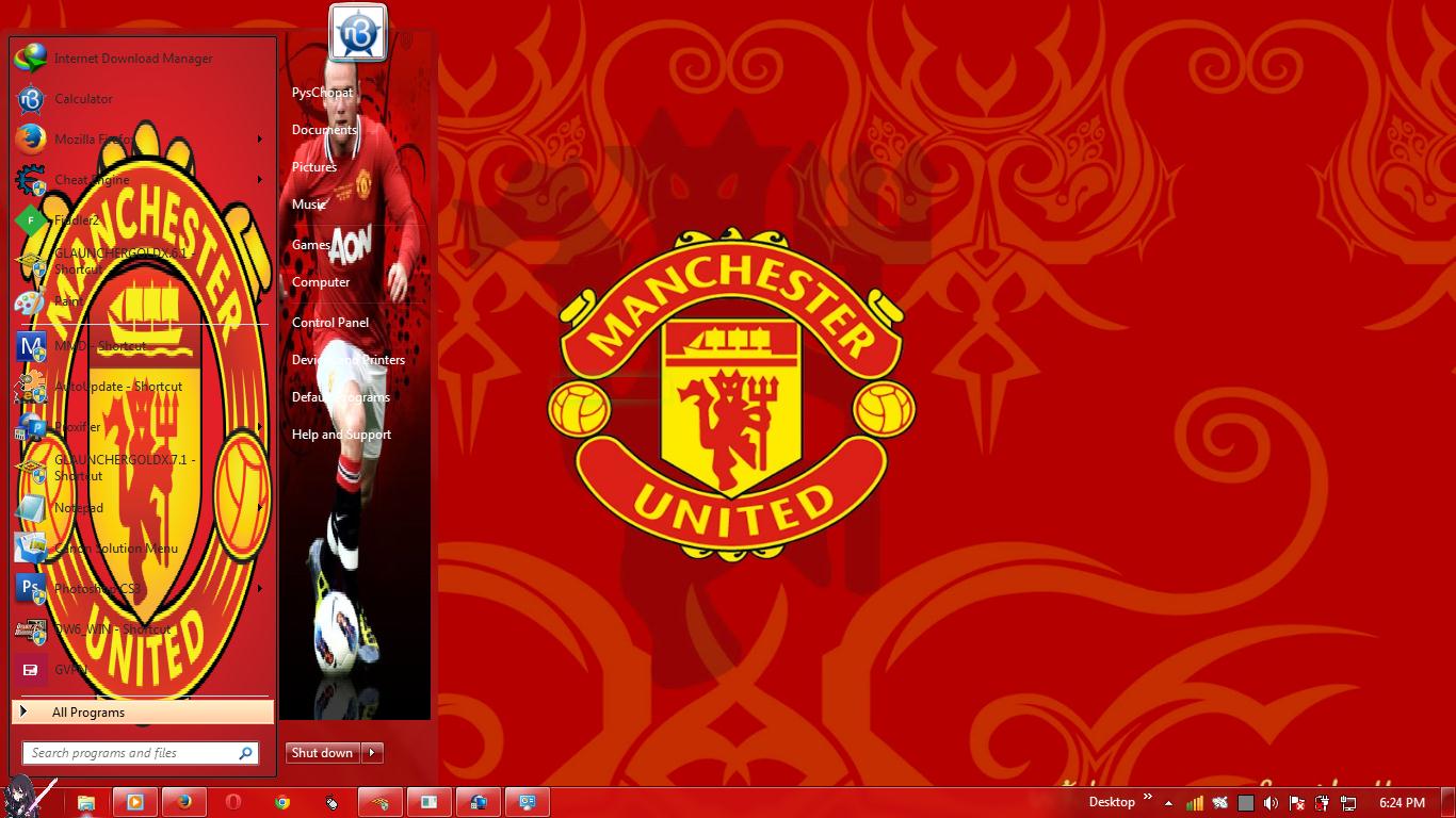 Manchester United Windows 7 Theme ~ DIKARSI CHEATER