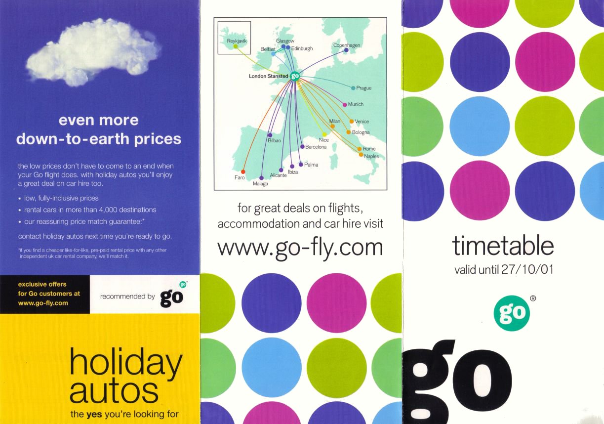 Airline memorabilia: Go (2001)