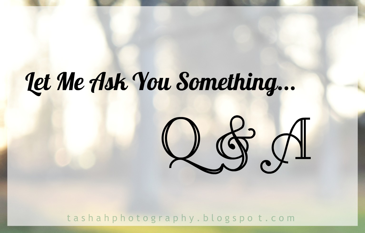 Simple Things: Let Me Ask You Something... Q & A