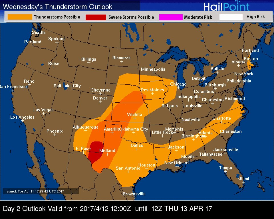 Ralph's Tropical Weather-RTW: TOMORROW'S THUNDERSTORM OUTLOOK!
