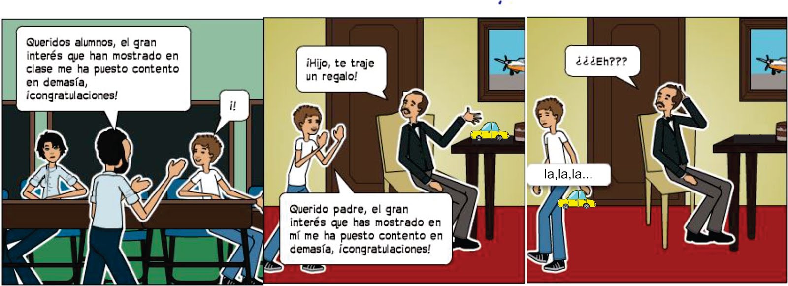 Las instituciones y la conformación del sujeto: 3.- TIRA CÓMICA