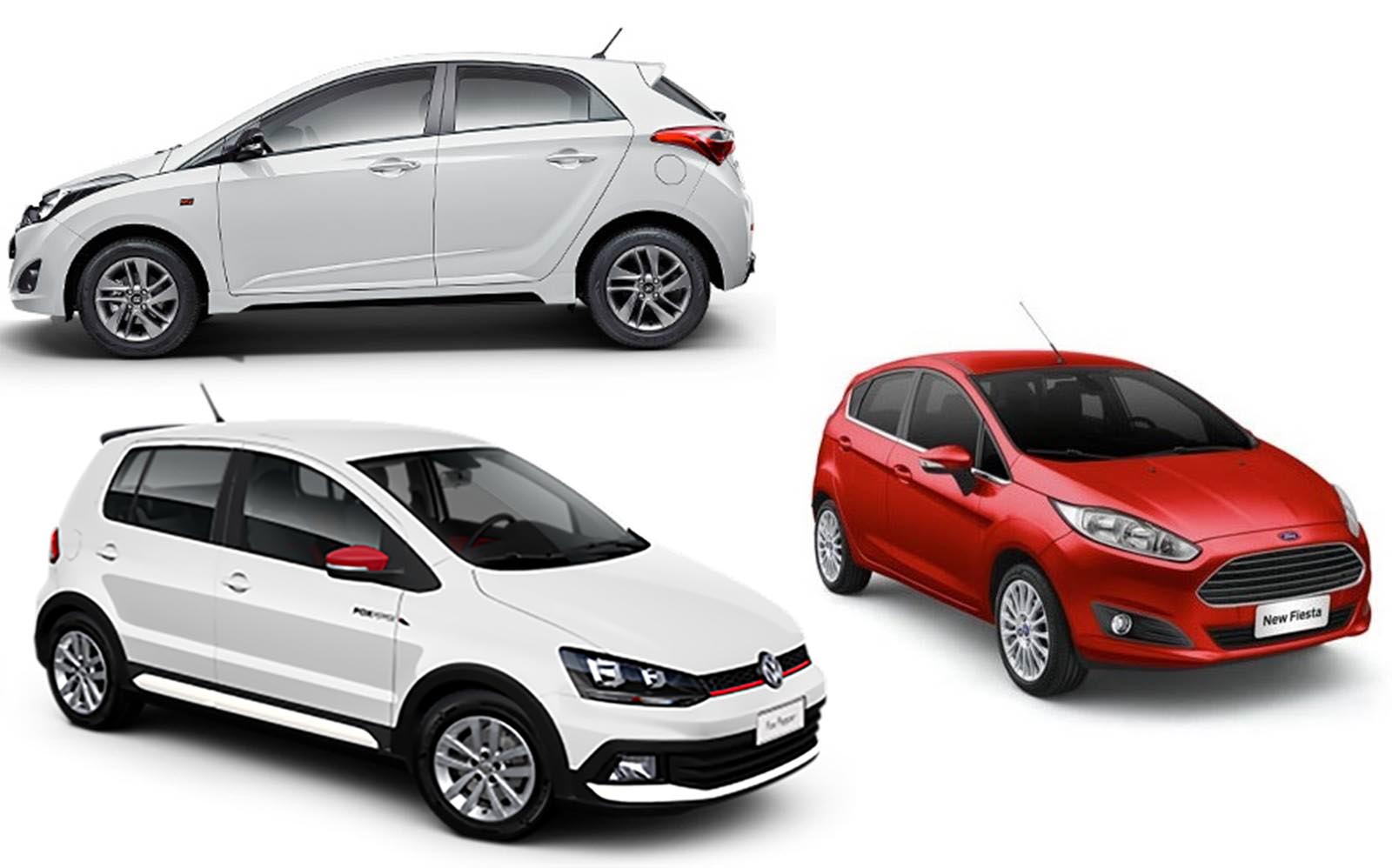 Hyundai HB20 x Volkswagen Fox x Ford Fiesta: comparativo