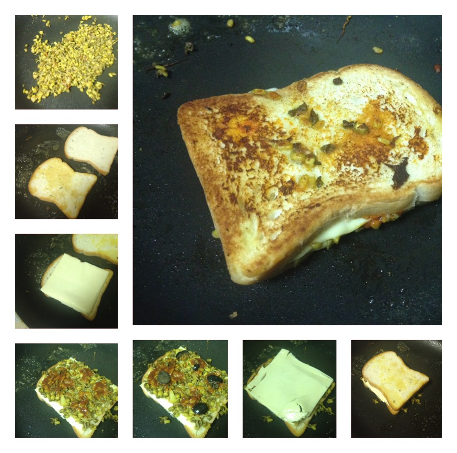 EASY SNACK BOX RECIPES - HEALTHY CHEESE SANDWICH WITH SPROUTED BEANS