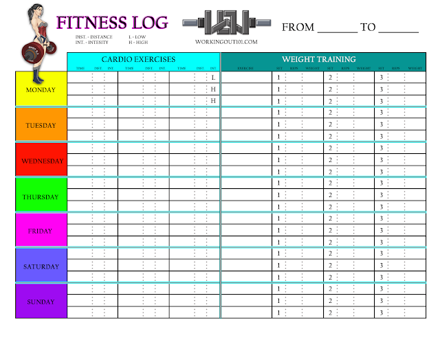 WORKING-OUT 101: Fitness Logs