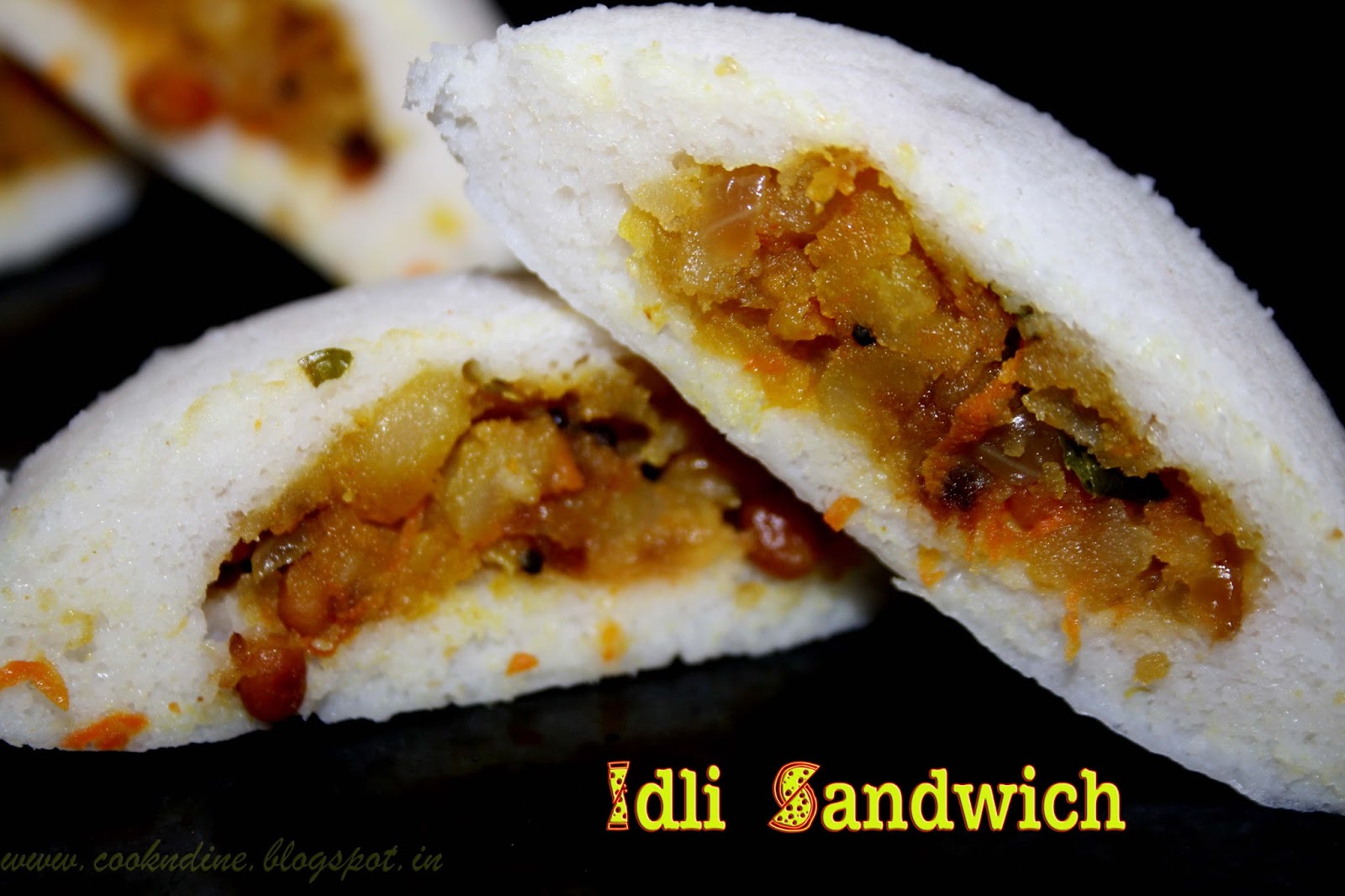 CooknDine....: Vegetable Stuffed Idli/Idli Sandwich