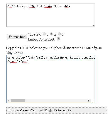 Blogger- Makaleye HTML Kod Bloğu Ekleme